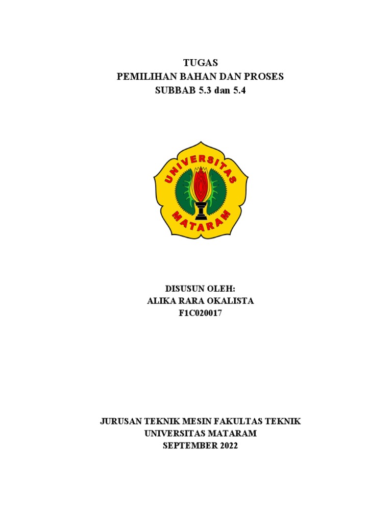 5.3 & 5.4 Seberapa Umumkah Indeks Material | PDF