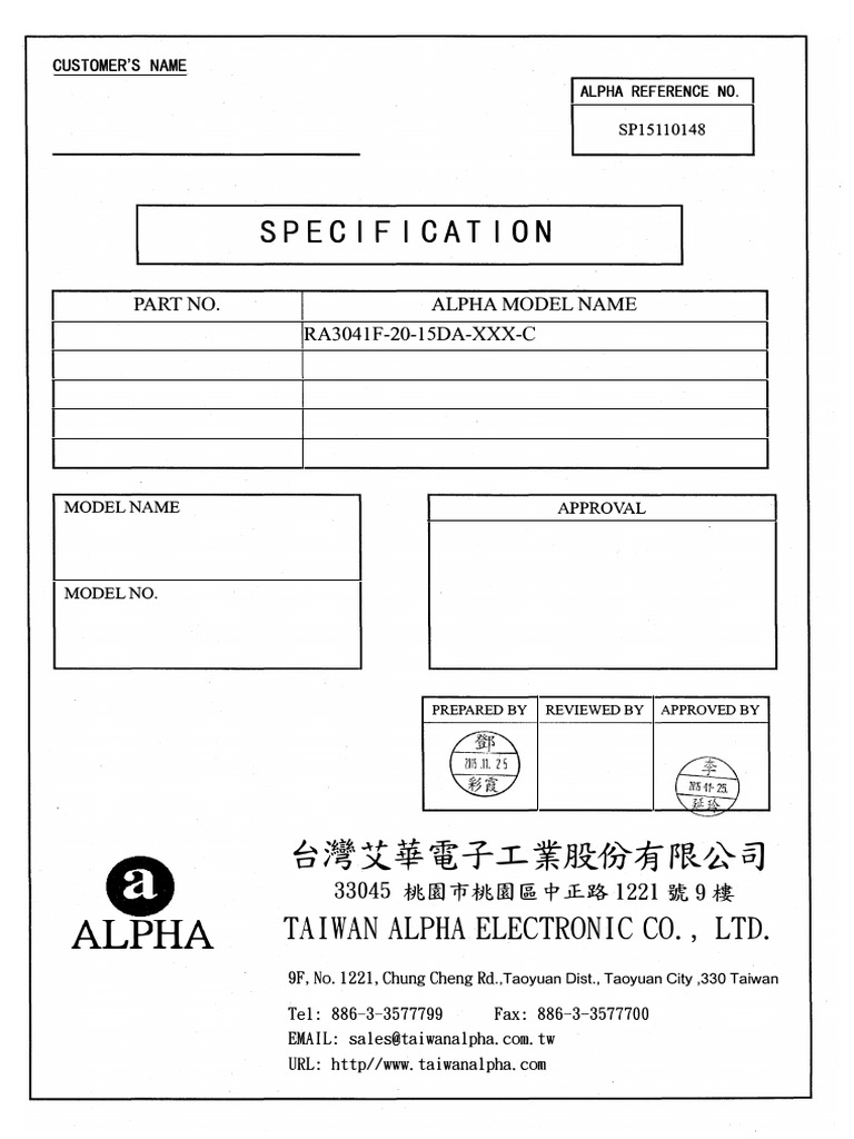 ALPHA Slide Pot Datasheet | PDF | Electrical Resistance And Conductance ...