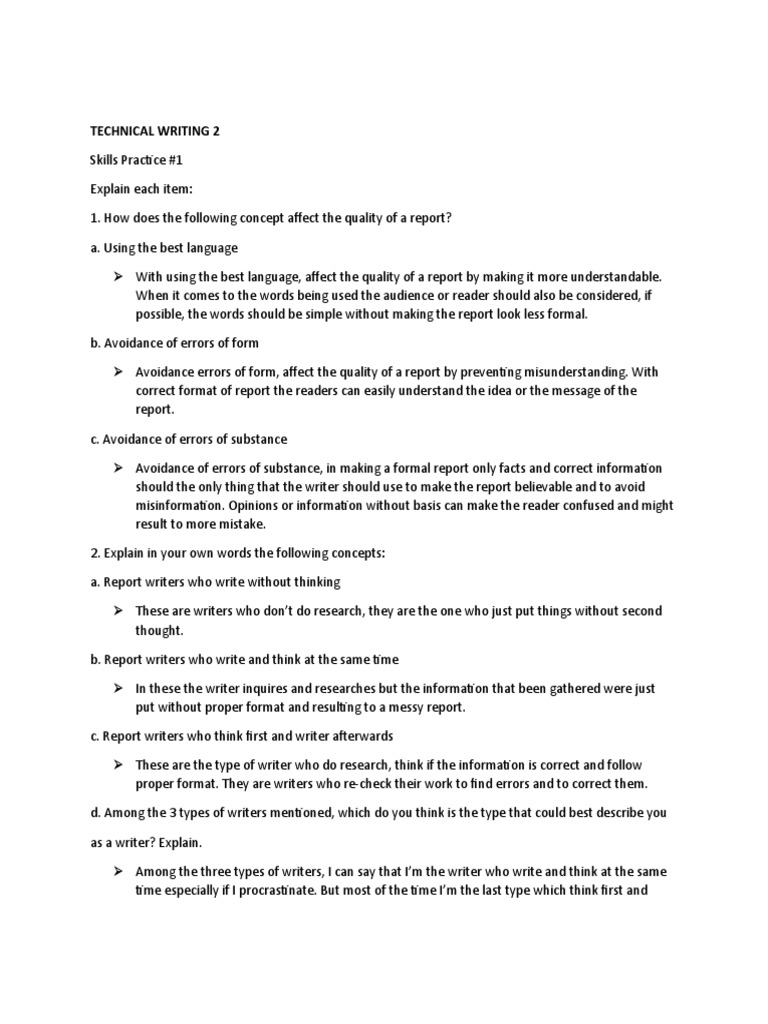 Technical Writing 2 | PDF | Writers | Information