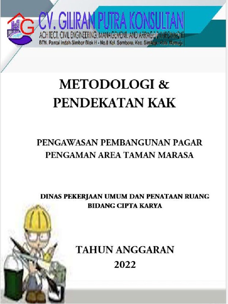 Metodologi Dan Pendekatan KAK PAGAR RIO | PDF