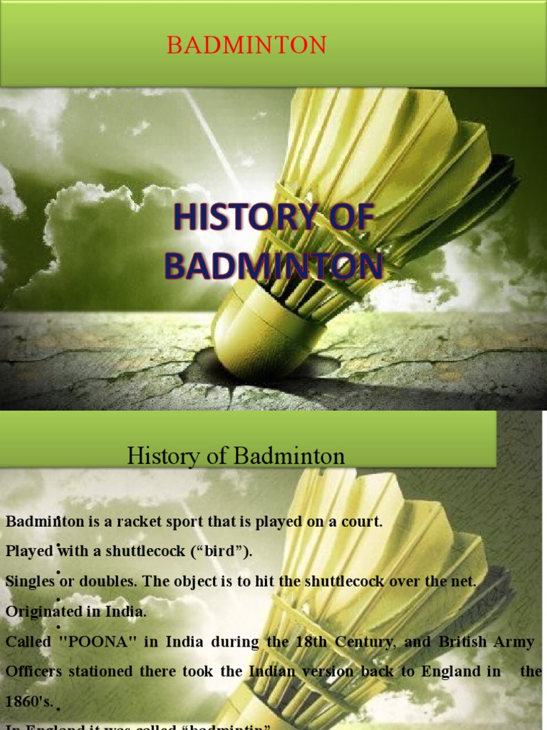 History of Badminton | PDF | Summer Sports | Competitive Games