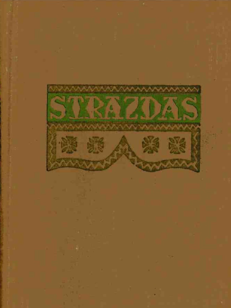 Antanas Strazdas Raštai | PDF