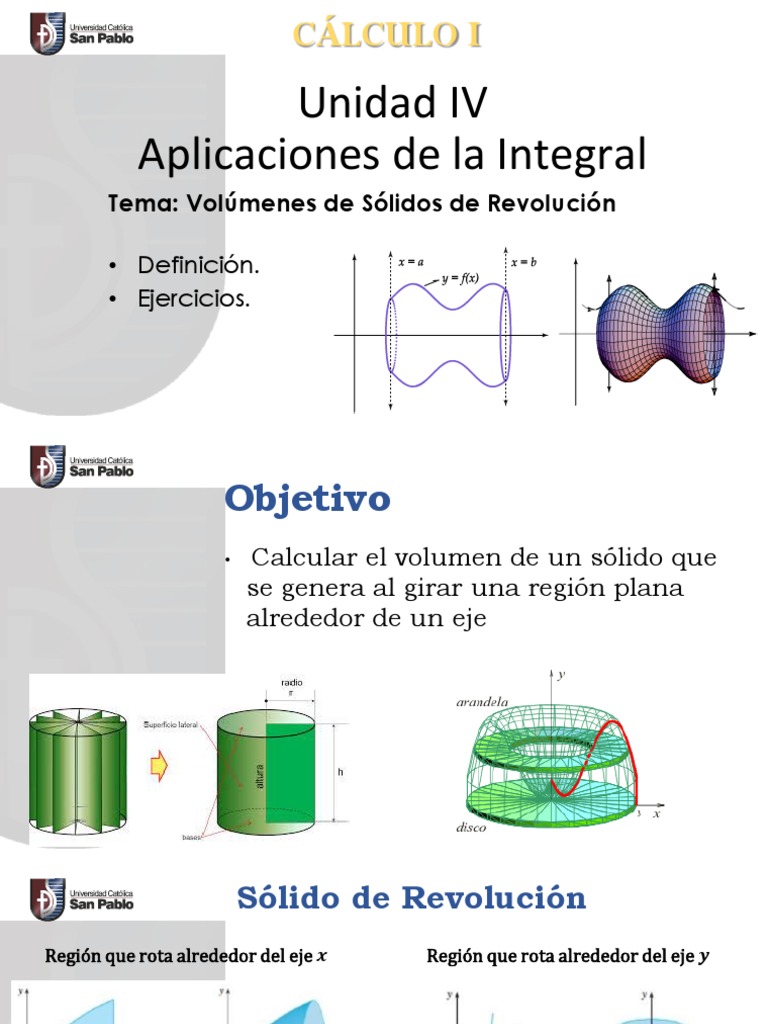 D17 - 2021-02 - CALI-IND - Volumenes de Sólidos de Revolución | PDF | Integral | Cálculo