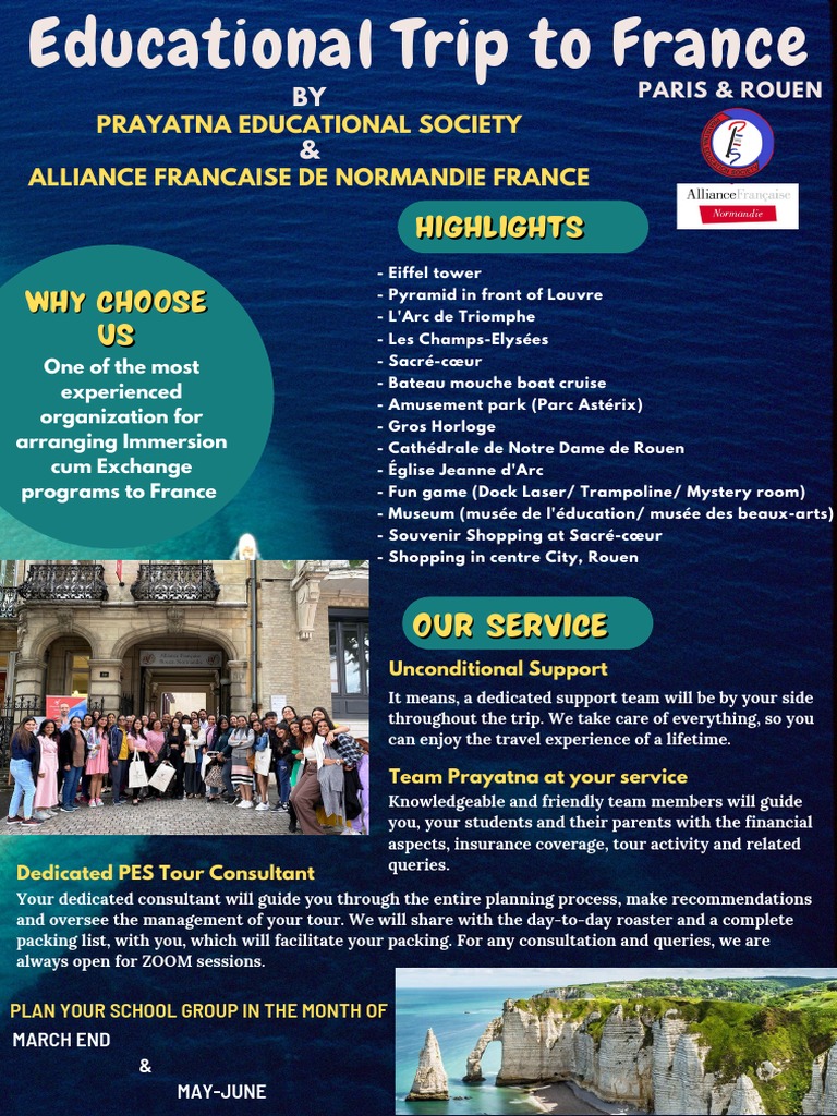 Educational Travel to France Brochure | PDF