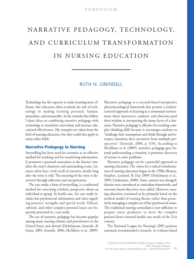 Grendell, 2011 | PDF | Nursing | Teachers