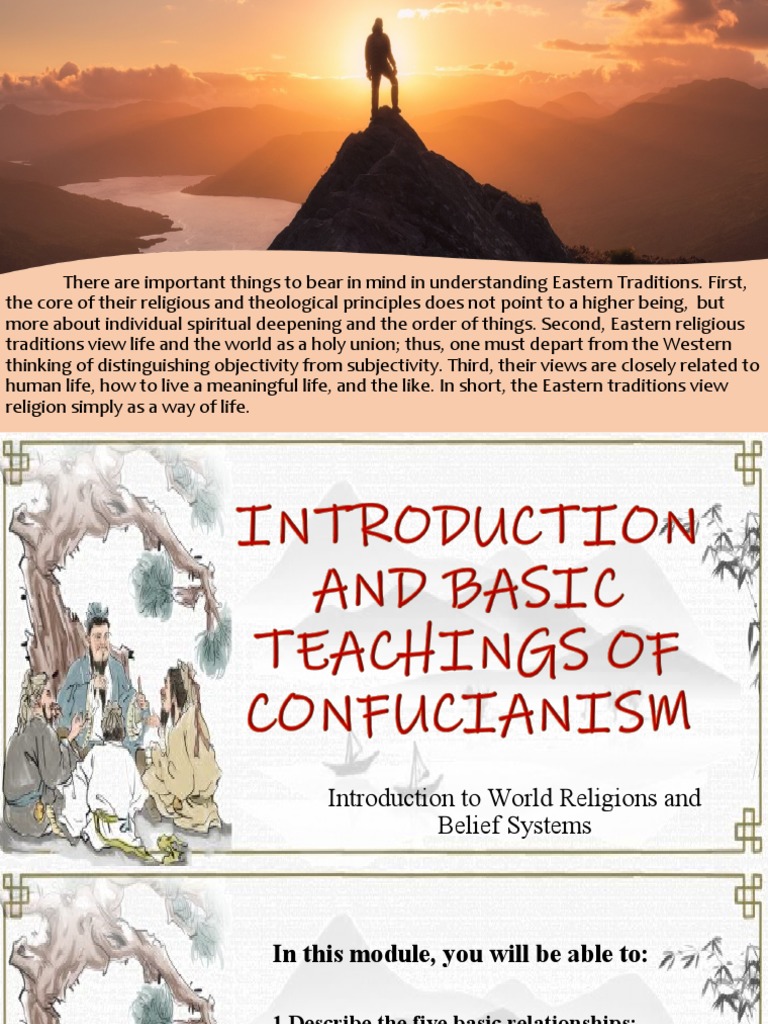 Itwrbs Intro To Confucianism | PDF
