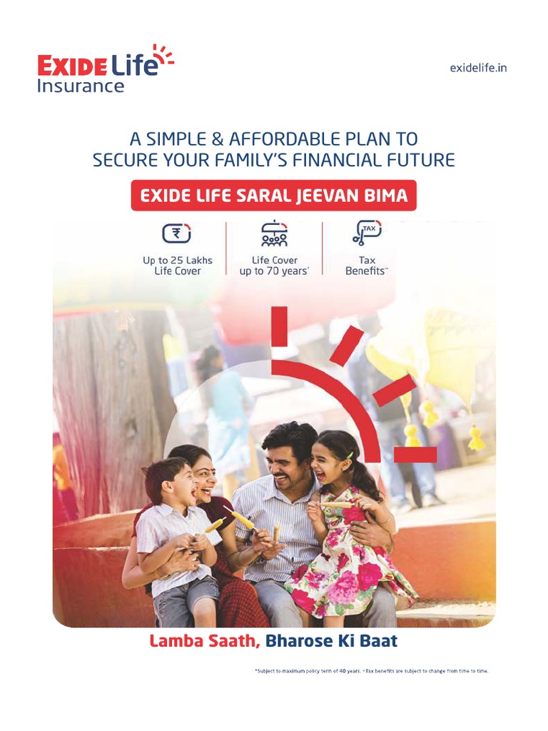 Saral Jeevan Bima Brochure | PDF | Insurance | Life Insurance