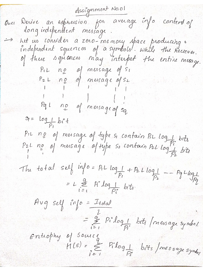 Assignment 1 Itc | PDF