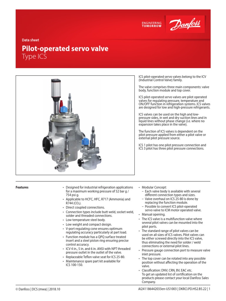 Ics Danfoss | PDF | Valve | Piston