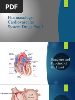 Cardiovascular Drugs Classification List | PDF | Drugs | Pharmacology
