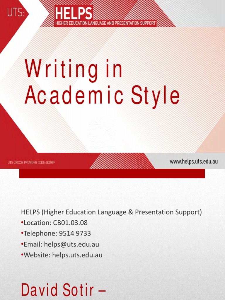 Writing in Academic Style (With Activity Answers) | PDF | Acronym | Verb