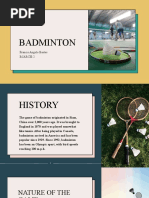Grade 11 PE "Badminton" | PDF | Materials | Sports