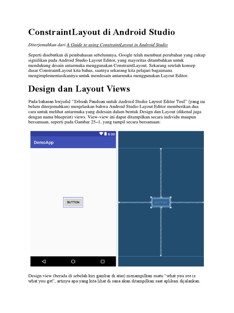 ConstraintLayout Di Android Studio | PDF