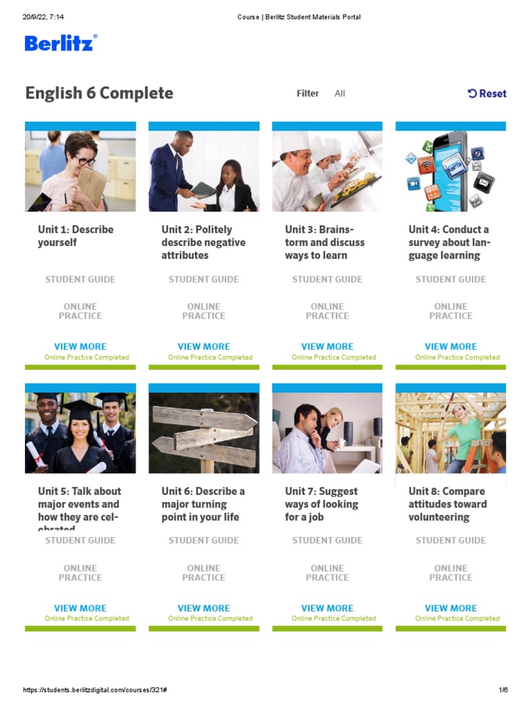 Course - Berlitz Student Materials Portal | PDF
