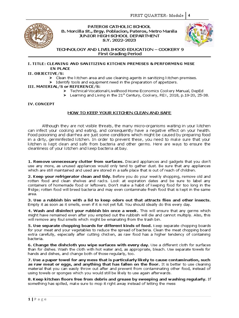 Q1-Module 4 | PDF | Hors D'oeuvre | Cooking