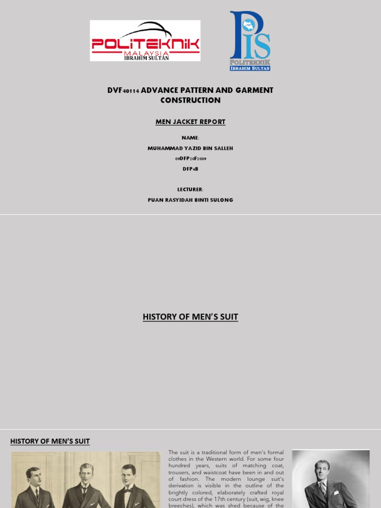 Report Jacket Lelaki | PDF | Fashion | Softlines (Retail)