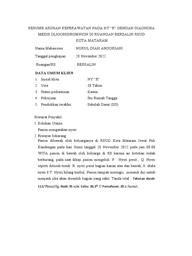 Resume Laporan VK | PDF