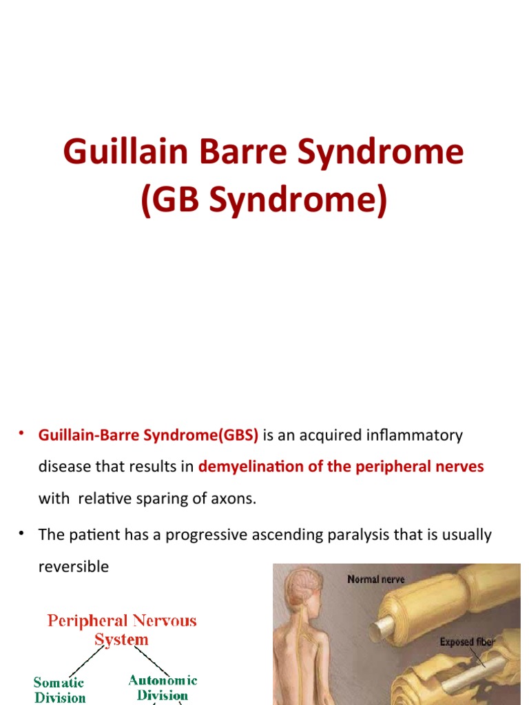 Guillain Barre Syndrome-PPT Final | PDF | Myelin | Clinical Medicine