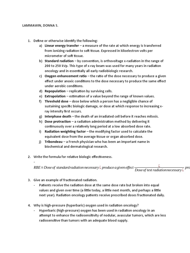 Radiobiology Essentials for Medical Imaging | PDF | Absorbed Dose ...