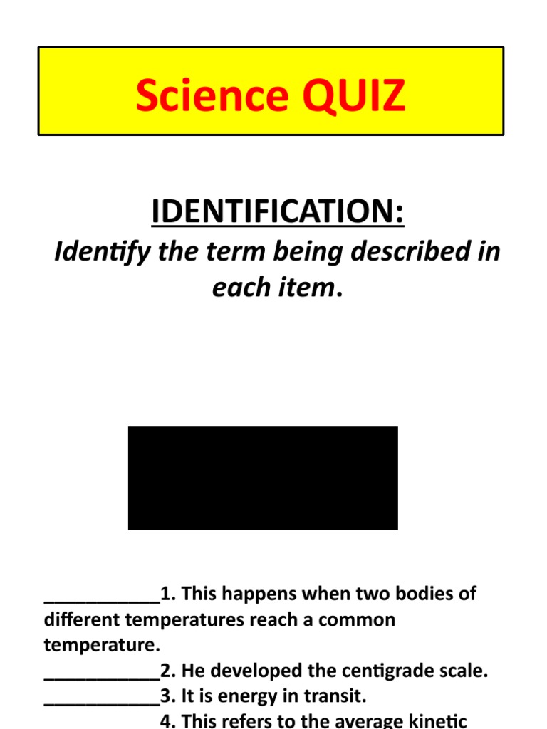 Science QUIZ | PDF