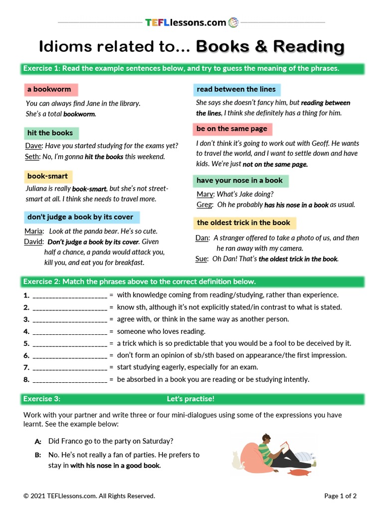 Book Idioms Student | PDF