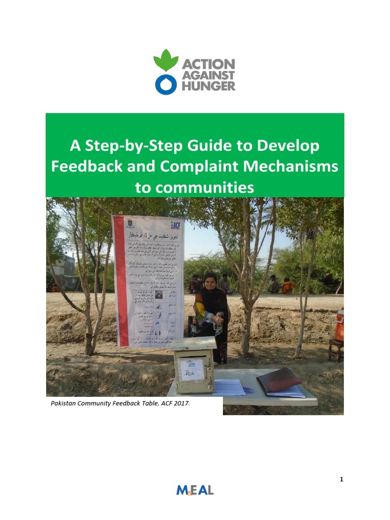 A Step by Step Guide To Develop Feedback and Complaint Mechanisms To ...