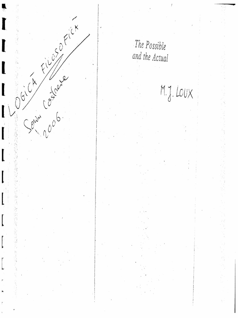 Loux 1979 - The Possible and The Actual | PDF