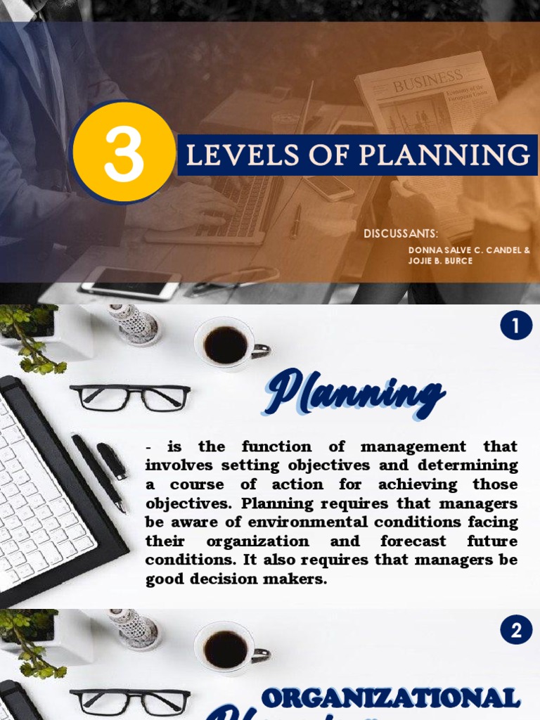 3 Levels of Planning | PDF | Goal | Strategic Planning