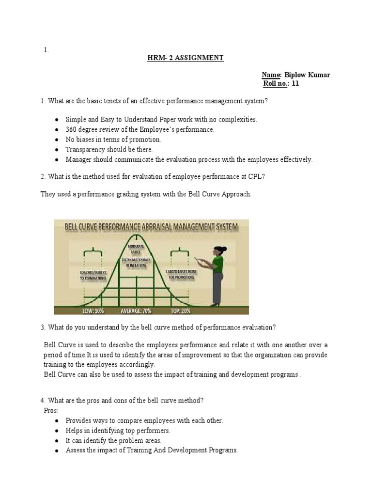 Effective Performance Management Key Tenets Bell Curve Pros Cons CPL ...