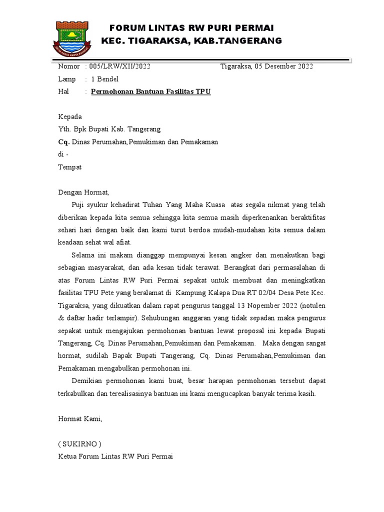 PROPOSAL FASILITAS PEMAKAMAN - Dinas Perumahan, Pemukiman Dan Pemakaman ...