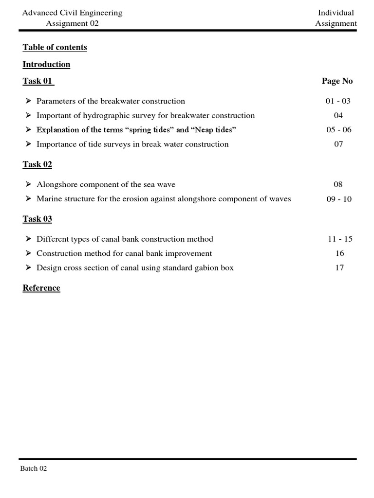 Advanced Civil Engineering Part 02 | PDF | Tide | Levee