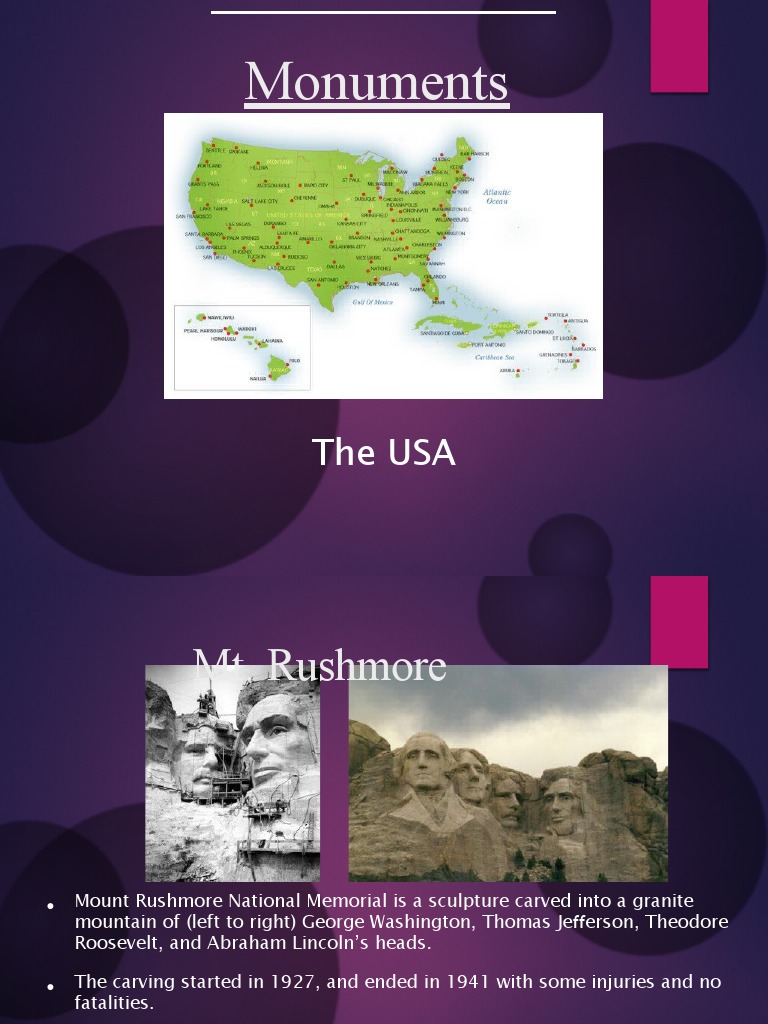 Iconic USA Monuments Guide | PDF | Travel