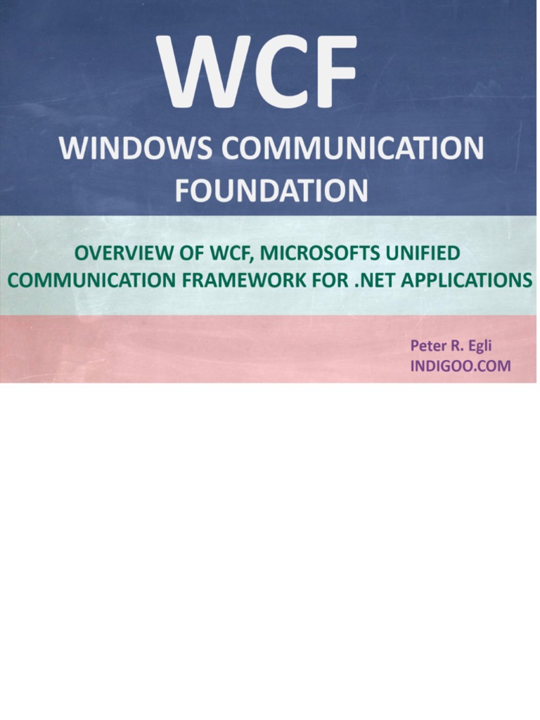 WCF | Download Free PDF | Windows Communication Foundation | Hypertext ...