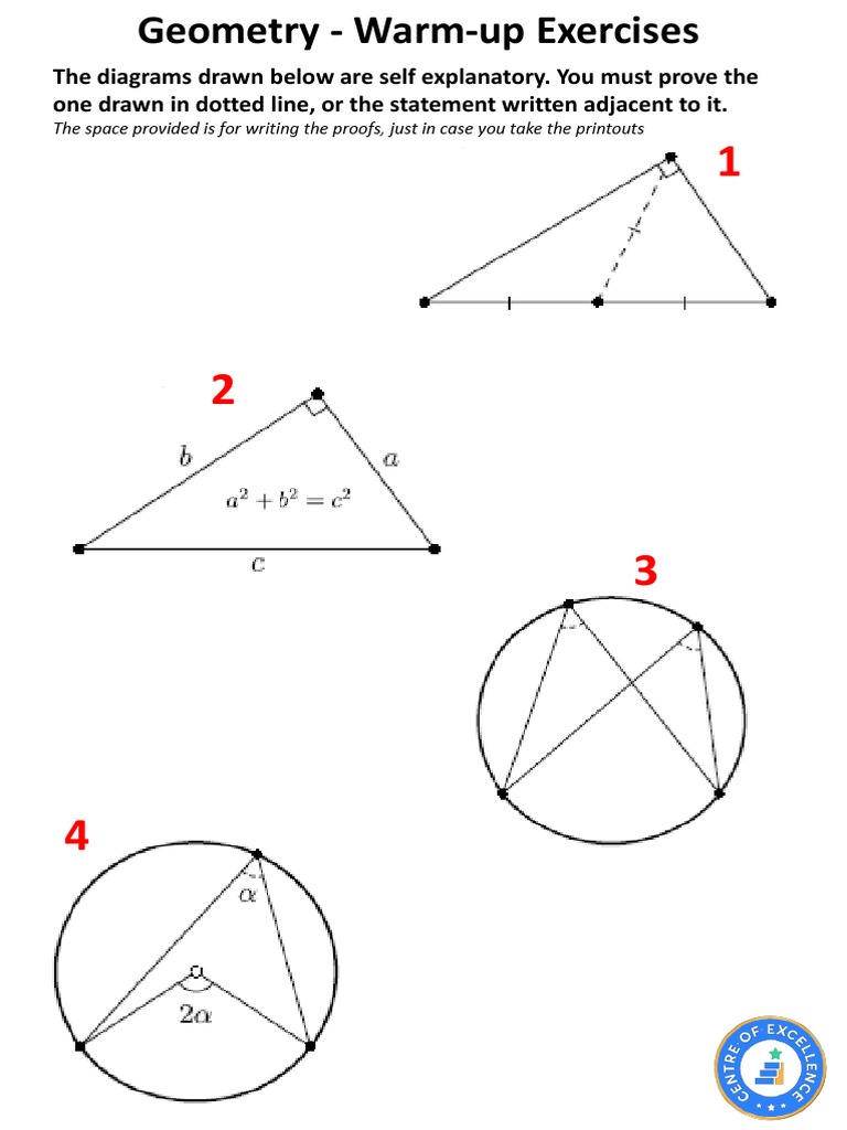 Tay Chon Geometry Warm Up Exercises | PDF