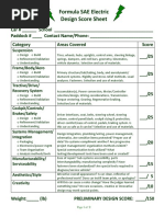 2025 FSAE Design EV Spec Sheet Template | PDF | Transportation ...