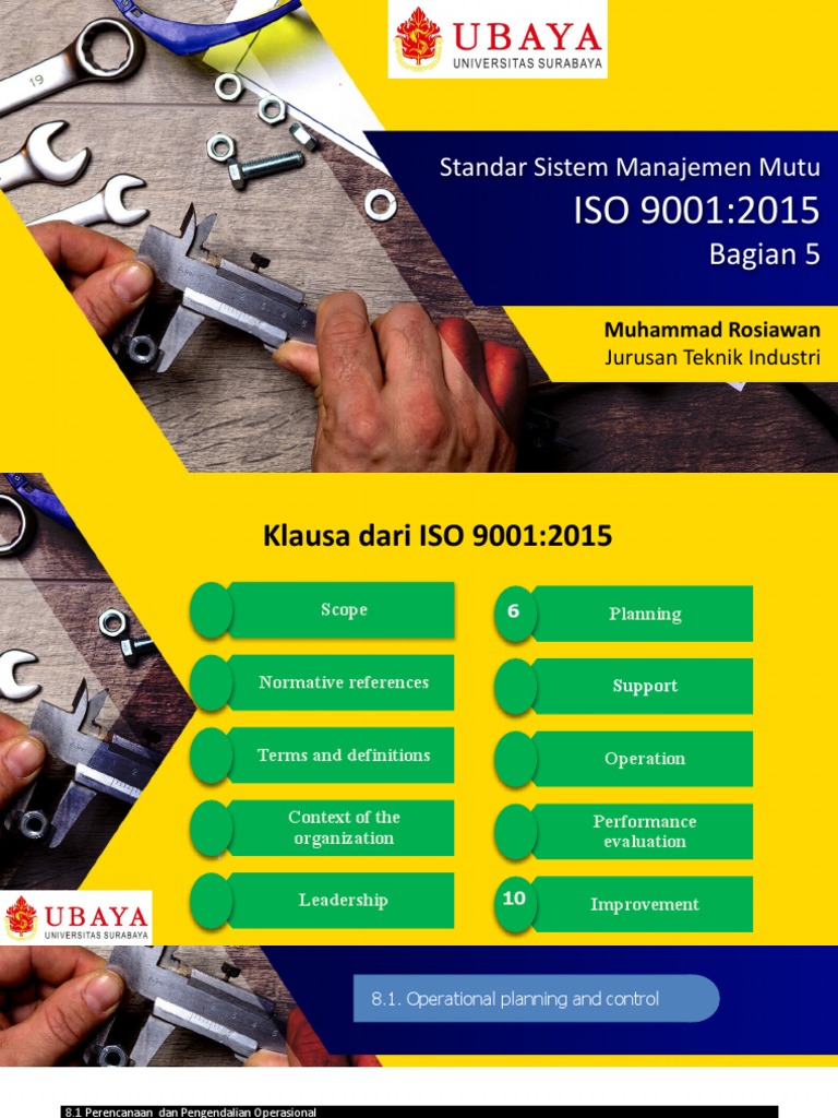 ISO 9001 Klausul 8 | PDF | Teknologi & Rekayasa