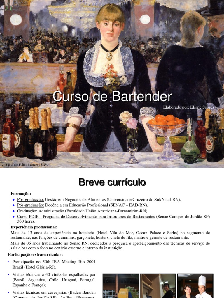 Bartender 1 | PDF | Coquetéis | Barman