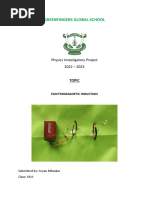 Physics Investigatory Project ELECTROMAGNETIC INDUCTION Class 12 | PDF ...
