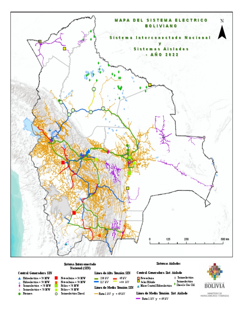 mapa-del-sistema-electrico-nacional-2022-tamano-carta | PDF ...