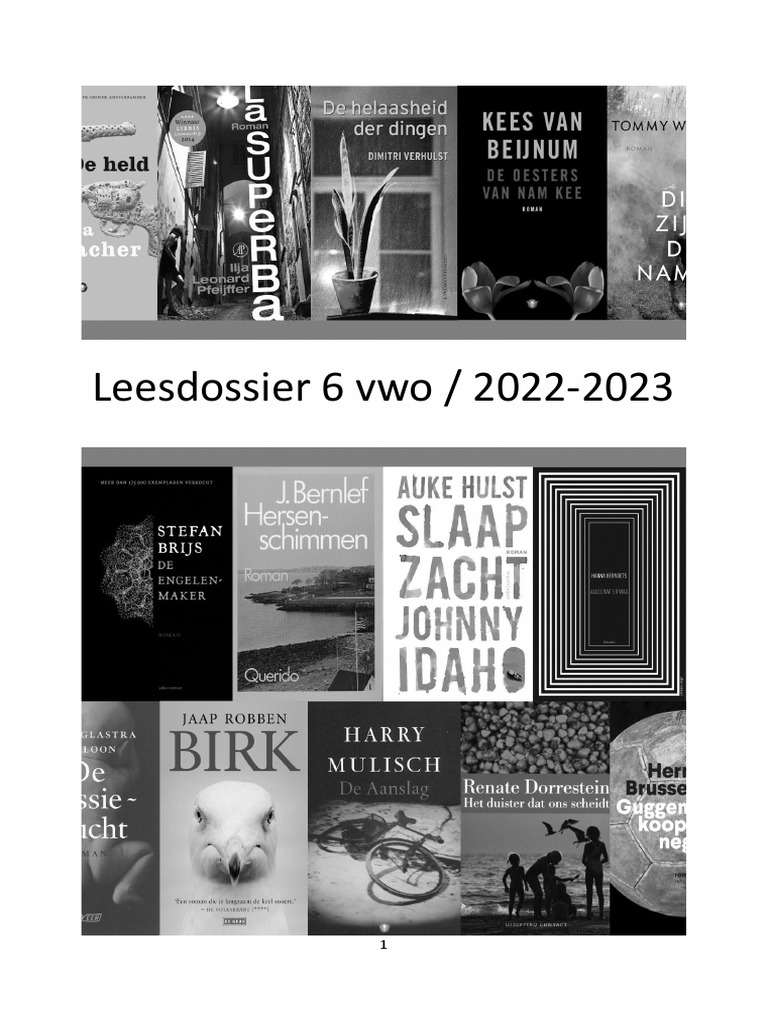 Leesdossier 6 Vwo 2022-2023 | PDF