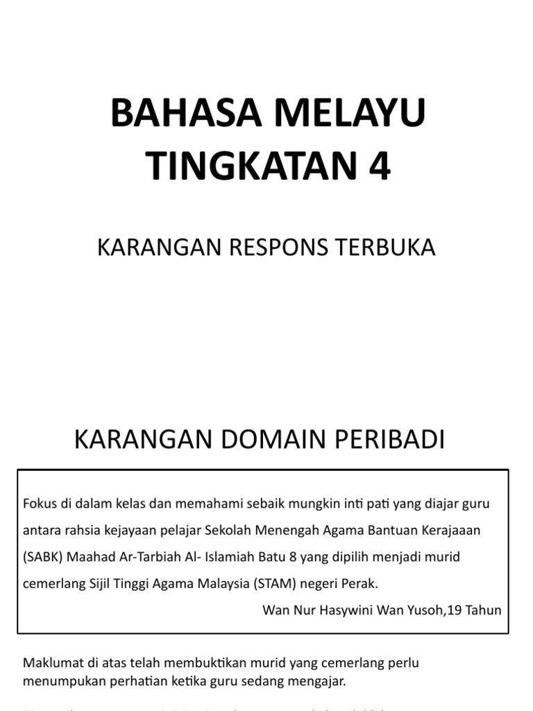 Bahasa Melayu Tingkatan 4 SMJK Heng Ee | PDF