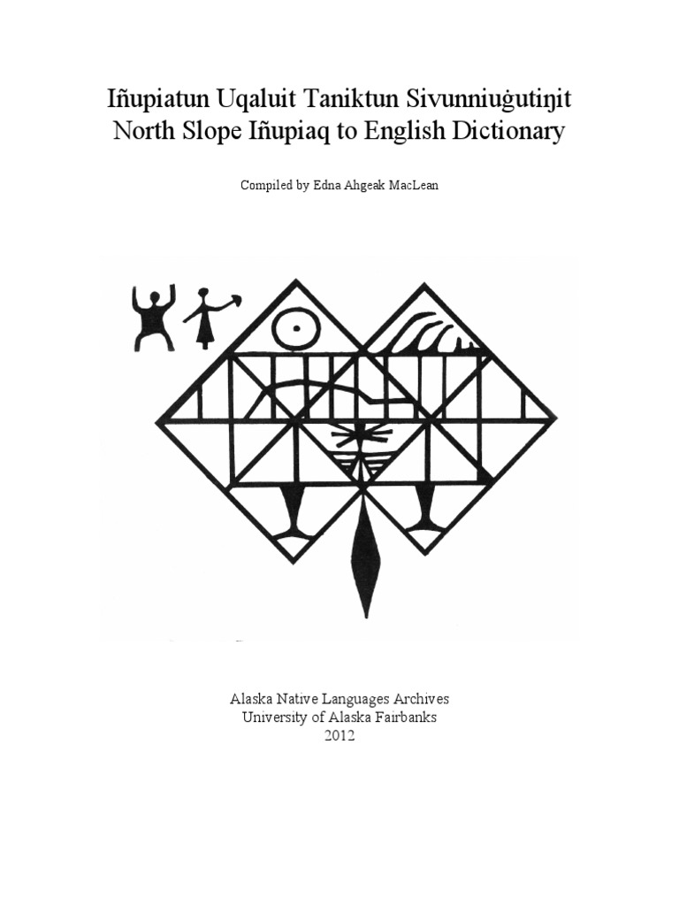 Iñupiaq Dictionary (McLeary 2012) | PDF | Verb | Consonant