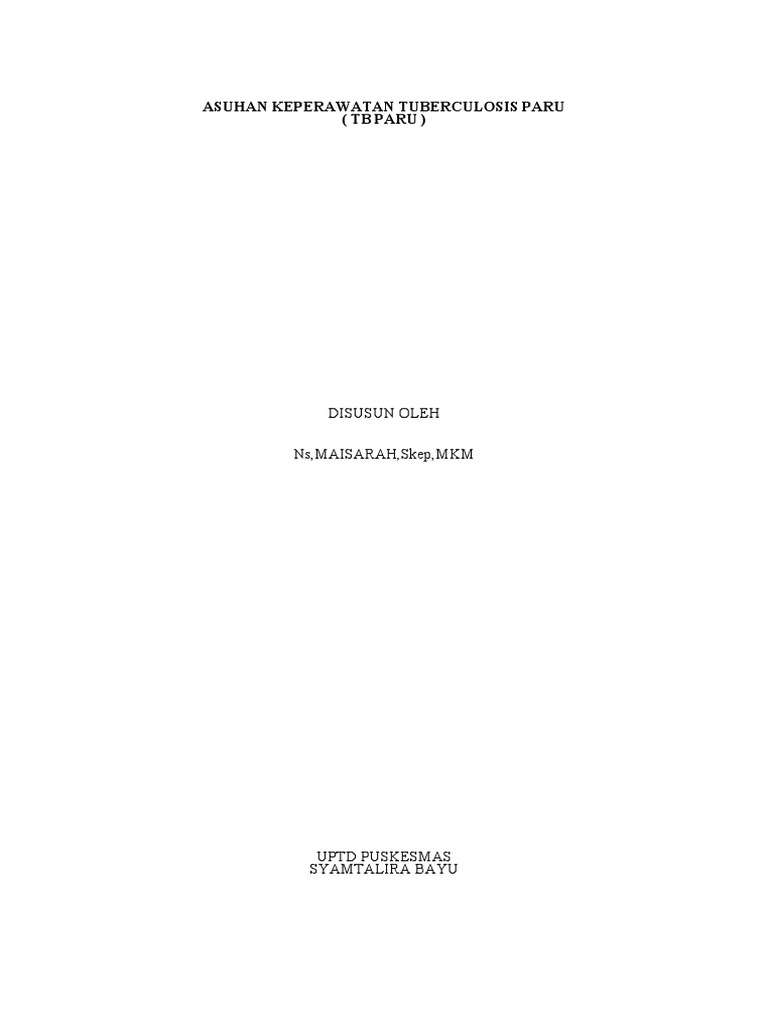 Askep TB Paru | PDF