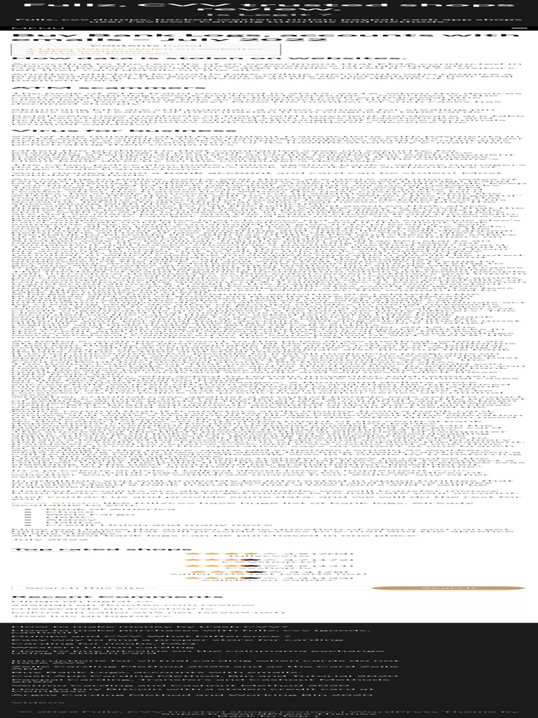 Buy Bank Logs, Accounts With Emails - July 2022 - Fullz, CVV Trusted ...