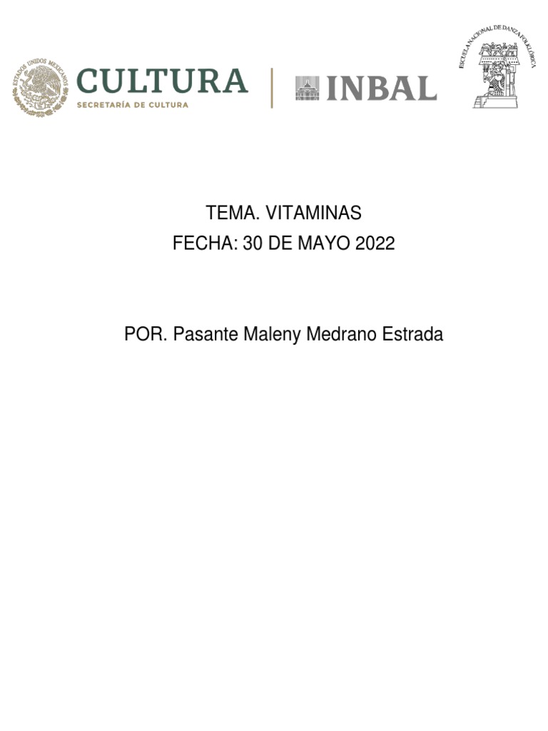 Micronutrientes. Vitaminas | PDF | Vitamina D | Vitamina a