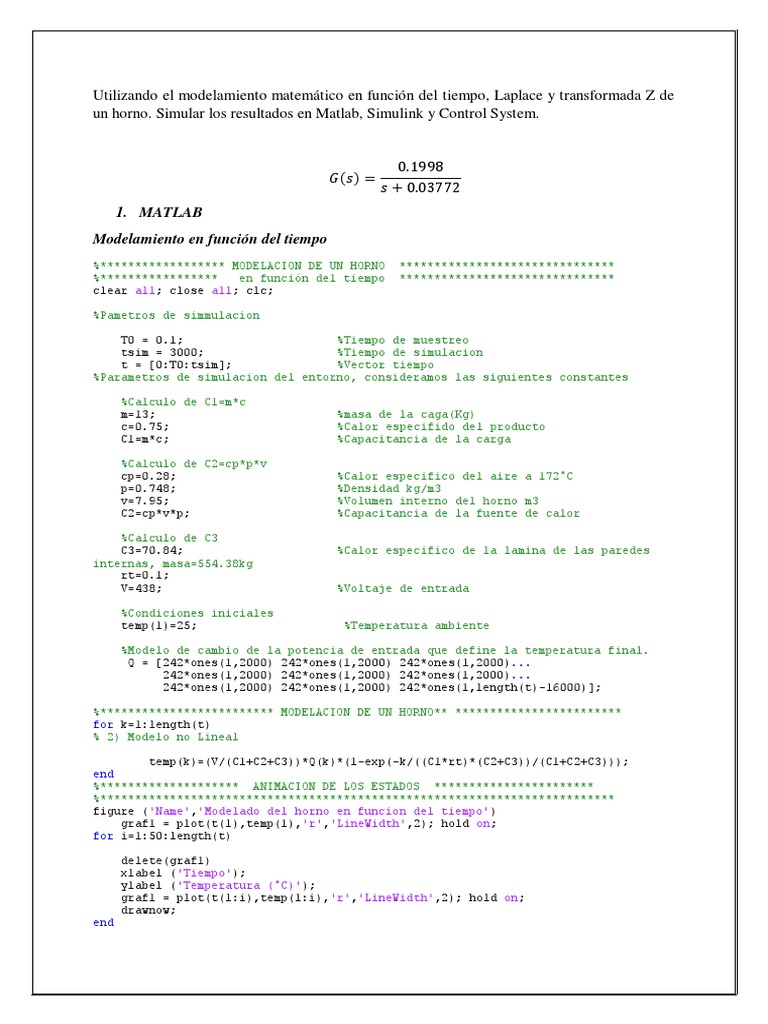 SIMULACIONES - Control Discreto Matlab | PDF | Matlab | voltaje