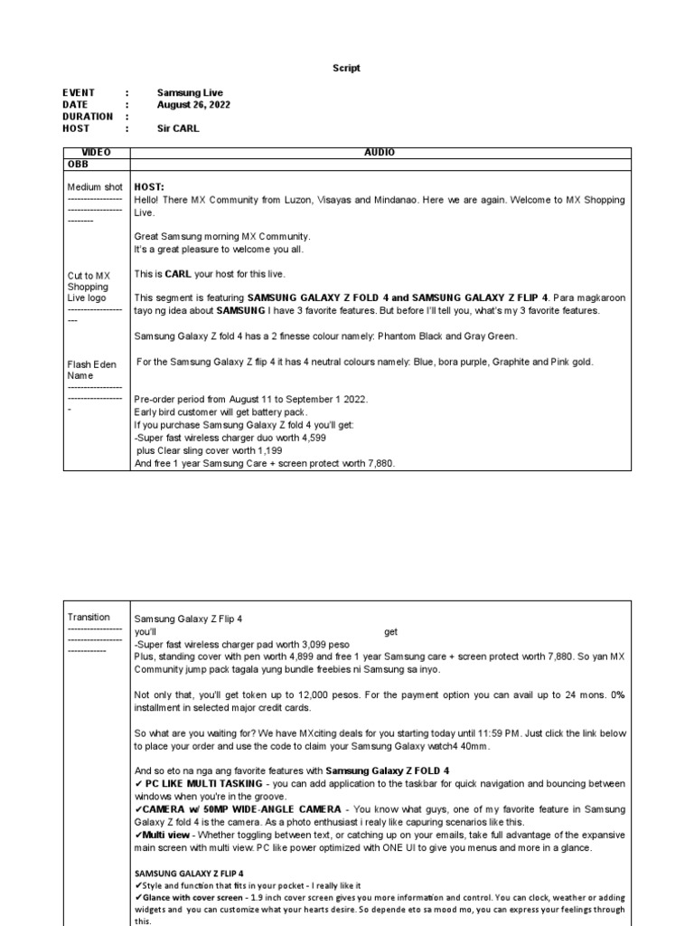 Samsung Script | PDF | Android (Operating System) | Mobile Phones
