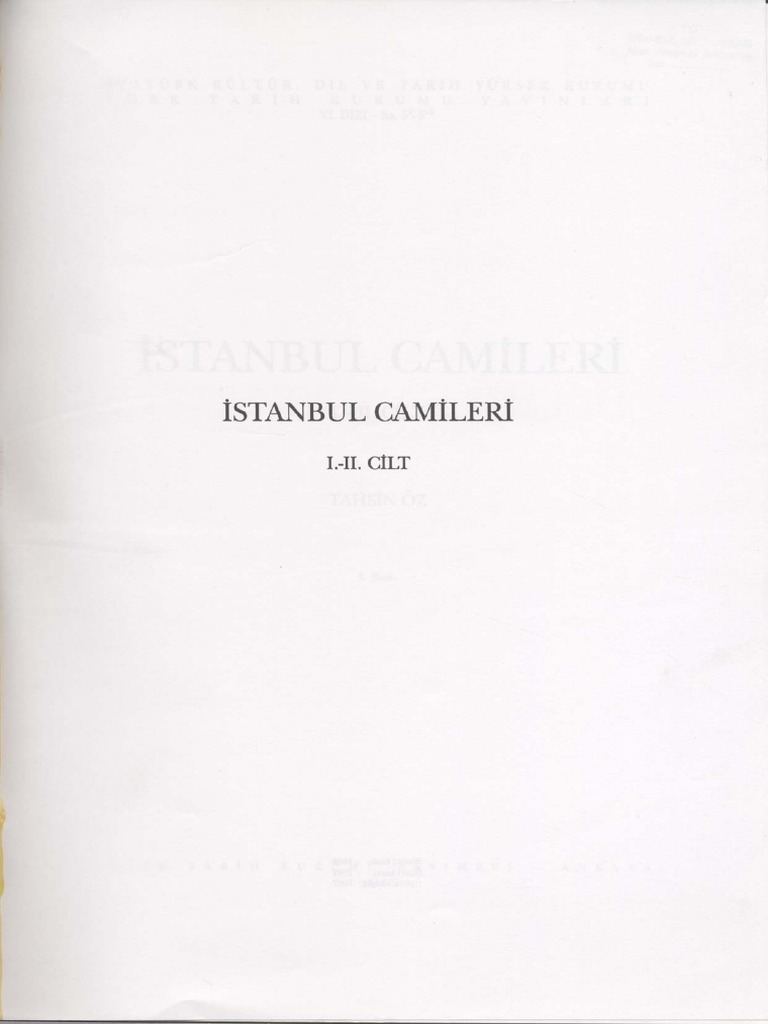 Istanbul Camileri I.-Ii Cilt | PDF