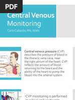 Central Venous Pressure Measurement | PDF | Blood Pressure | Heart