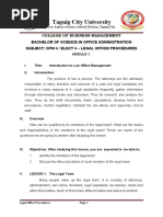 Legal Office Procedure Fundamentals | PDF | Paralegal | Lawyer